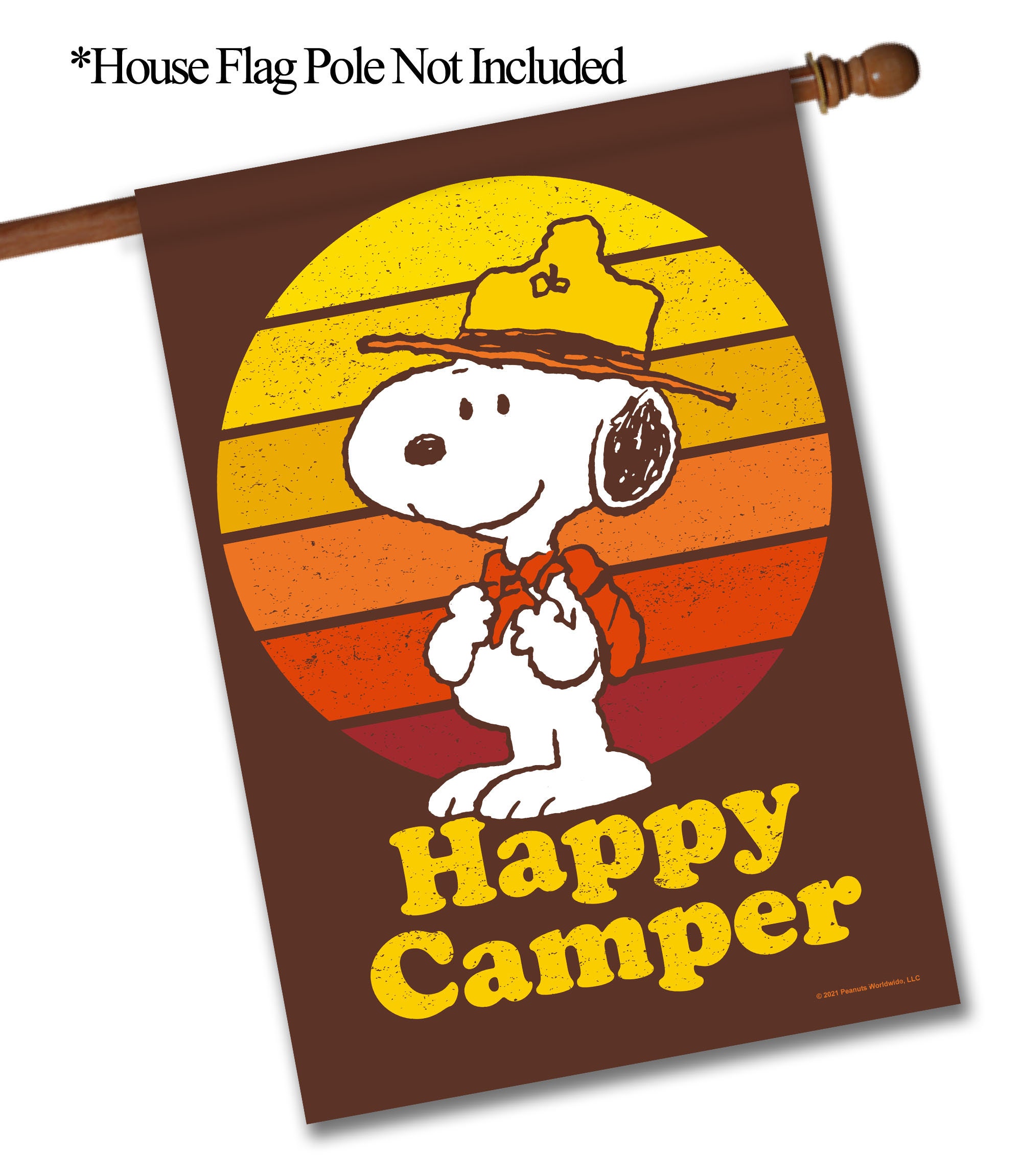 Beagle Scout Snoopy, Snoopy Camping Flag, PEANUTS® Happy Camper Snoopy ...