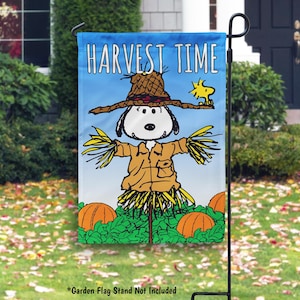 Peanuts Harvest Garden Flag - Etsy
