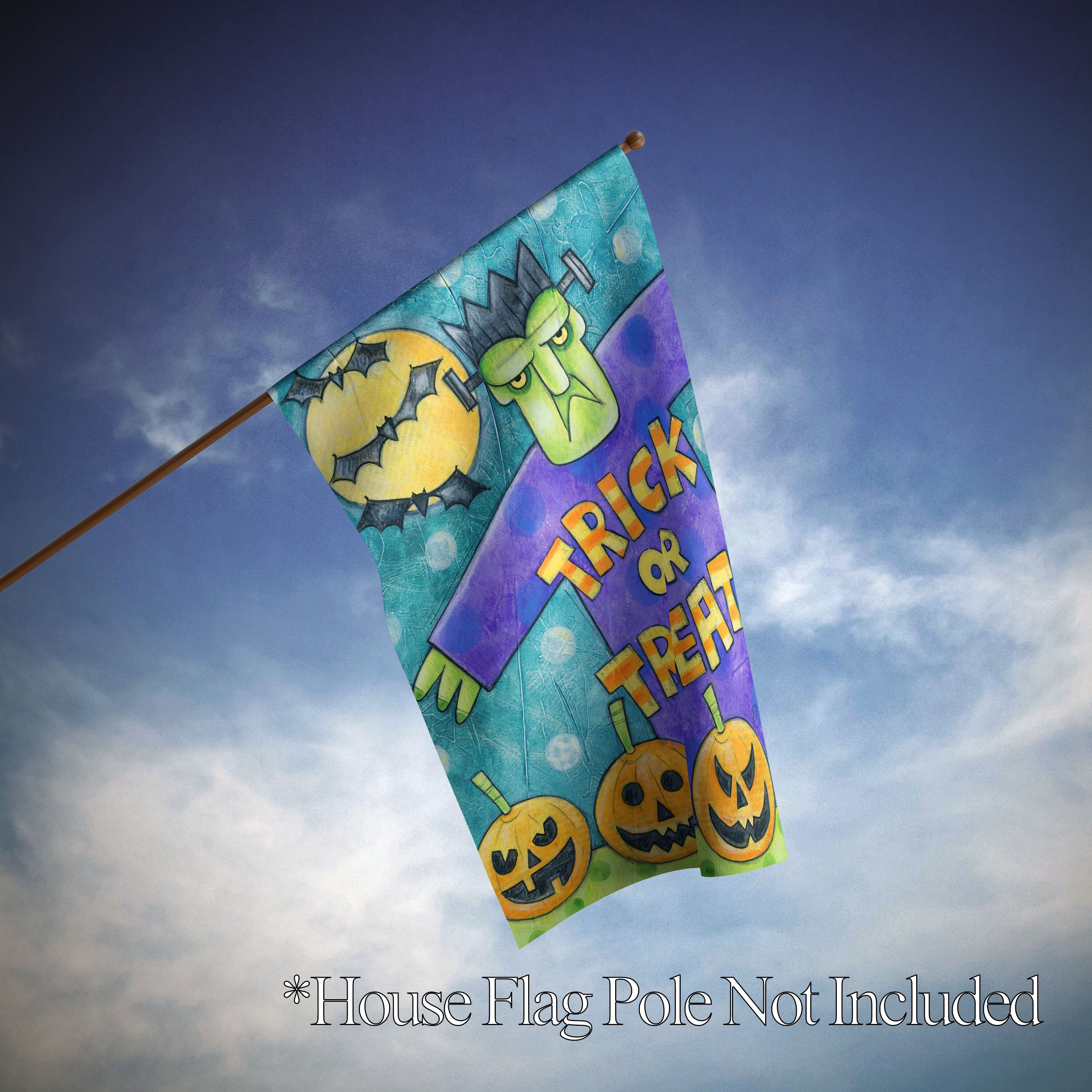 Halloween, Frankenstein Trick or Treat Garden Flag sold by ...
