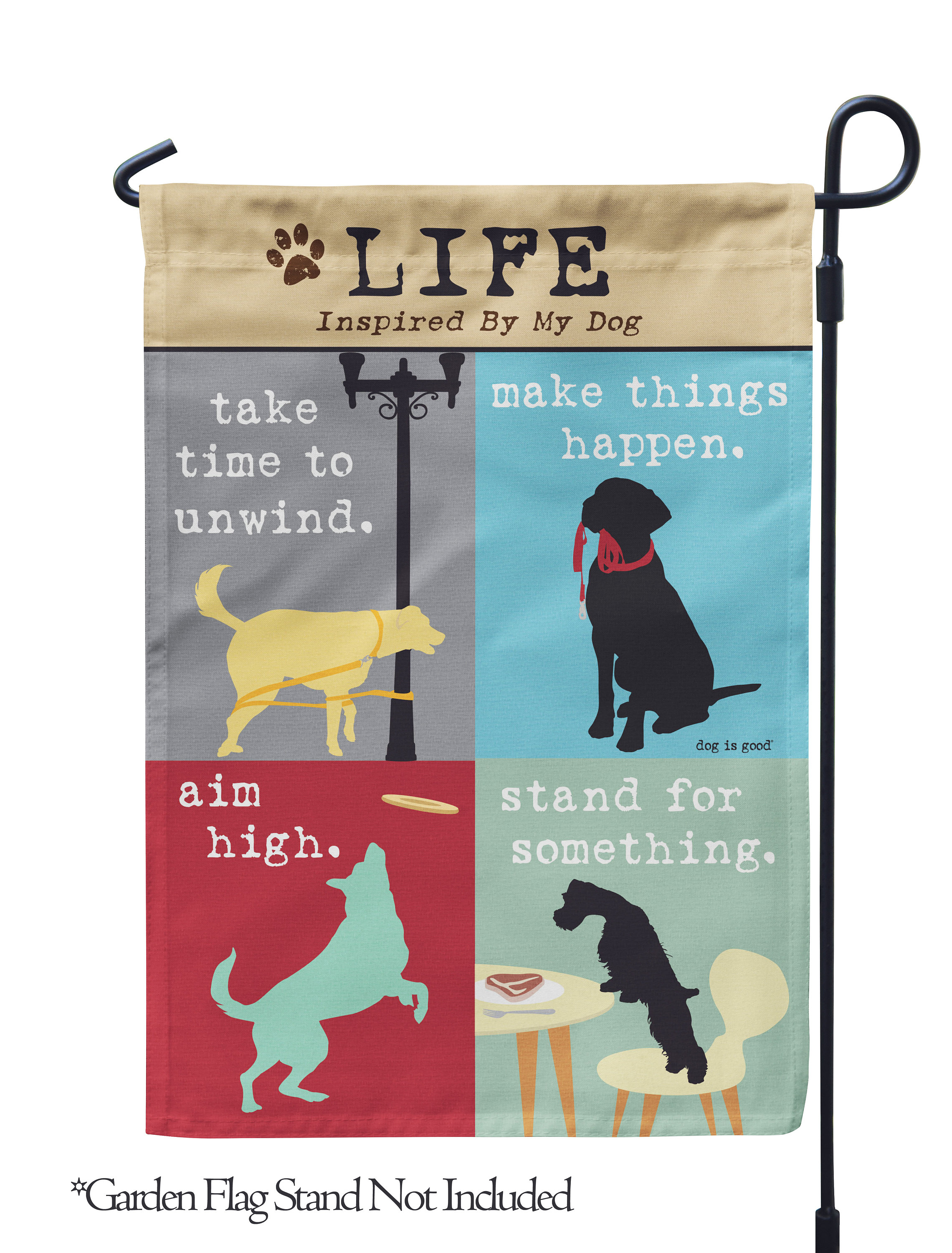 Dog is Good Life Inspired Garden Flag House Flag - Etsy