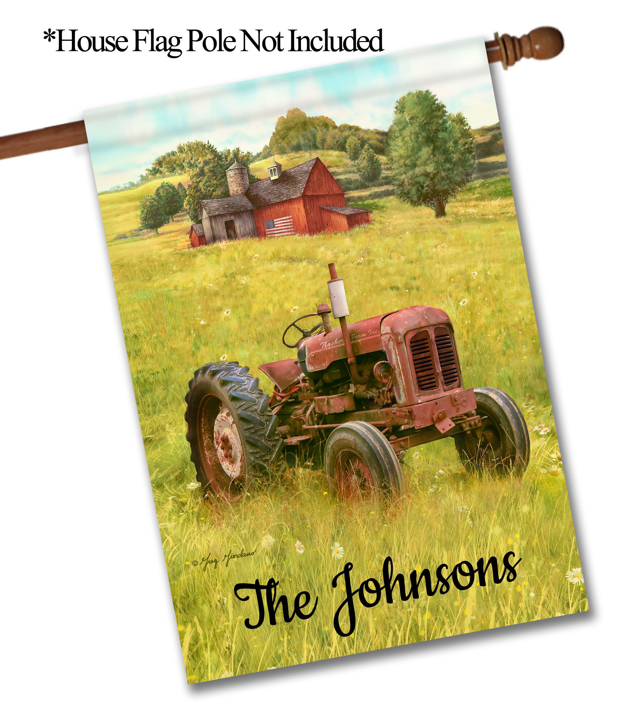 Farm and Folk Rustic Barn Tractor Garden Flag 12.5 X 18 | Etsy