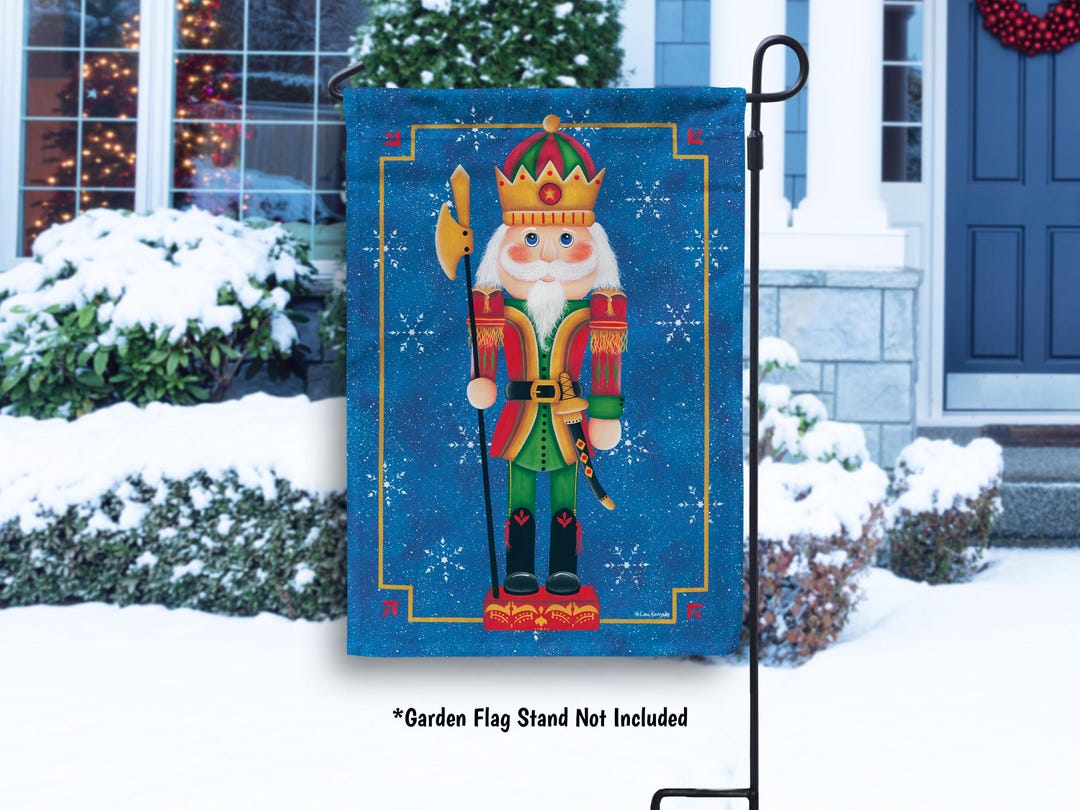 Christmas Nutcracker Garden Flag, Christmas Soldier Holiday Nutcracker ...