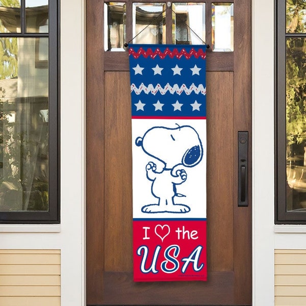 Snoopy Patriotic Garden Flag - Etsy