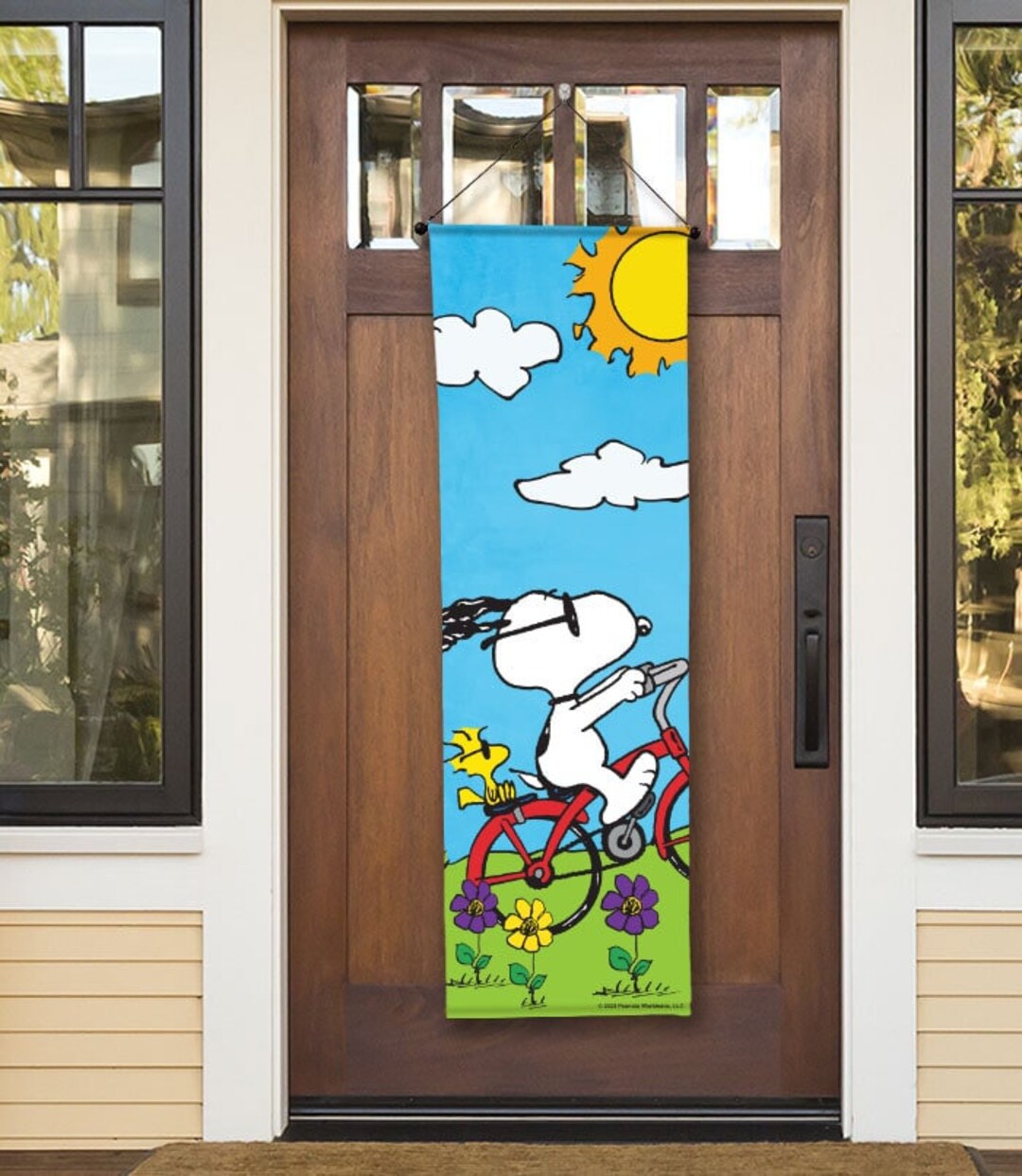 PEANUTS® Cruising Into Spring - Front Door Banner – 15″ X 47″, Outdoor ...