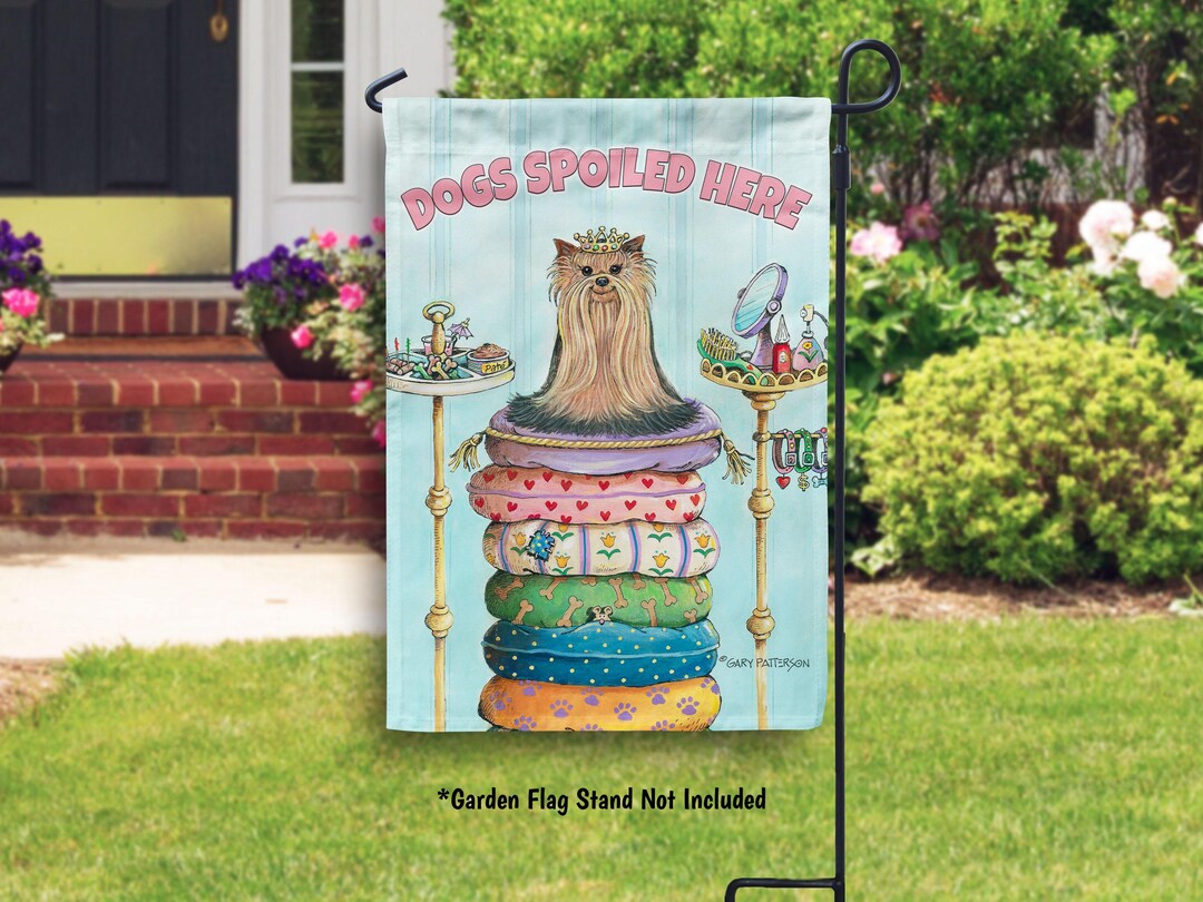 Funny Dog Flag for Dog Lovers, Dog Owner Gift, Outdoor Dog Decor for ...