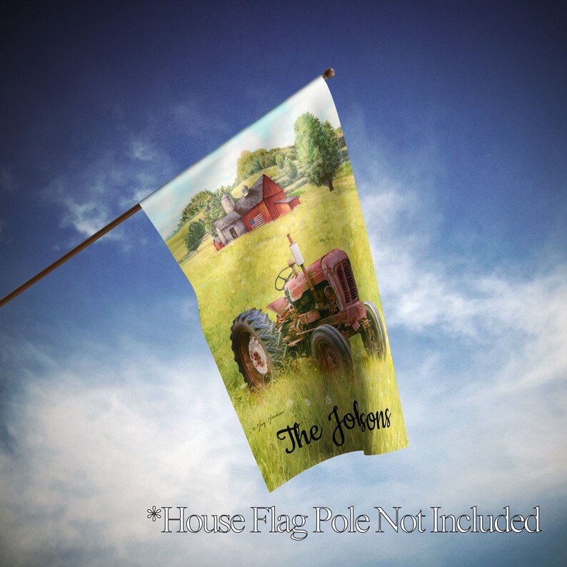 Farm and Folk Rustic Barn Tractor Garden Flag 12.5 X 18 - Etsy