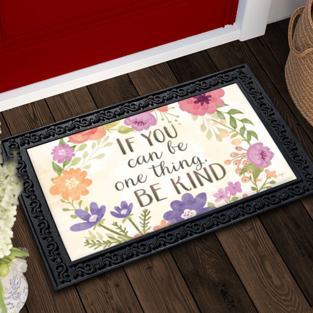 Doormat Be Kind Wreath Doormat 18 X 30 - Etsy