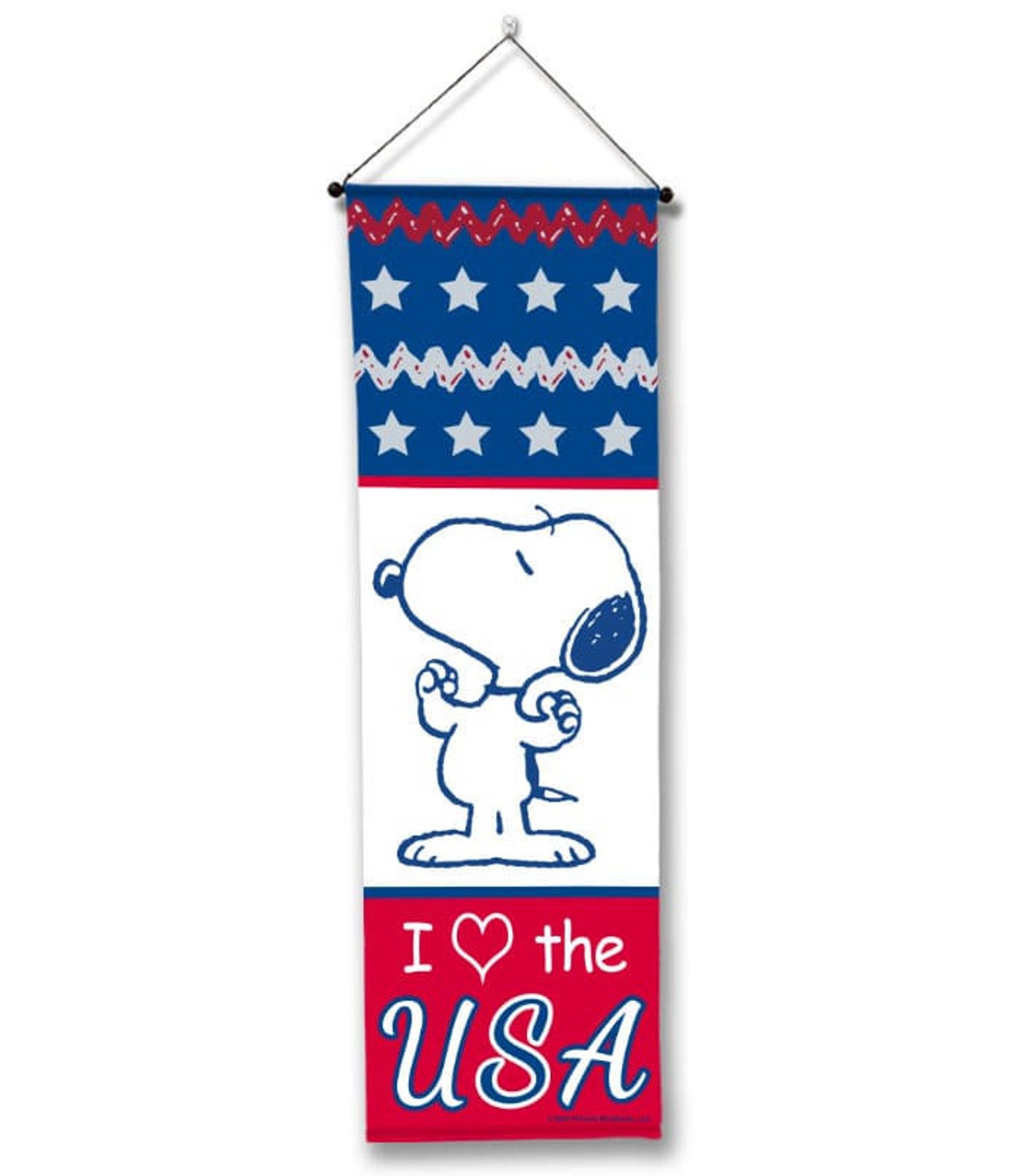 Patriotic Decor, Patriotic Snoopy Banner, Outdoor Banner Door ...