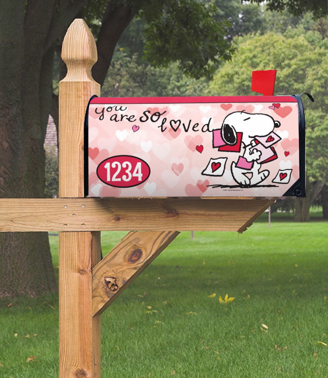 Mailbox Cover, PEANUTS® You Are so Loved Snoopy Magnetic Mailbox Cover ...