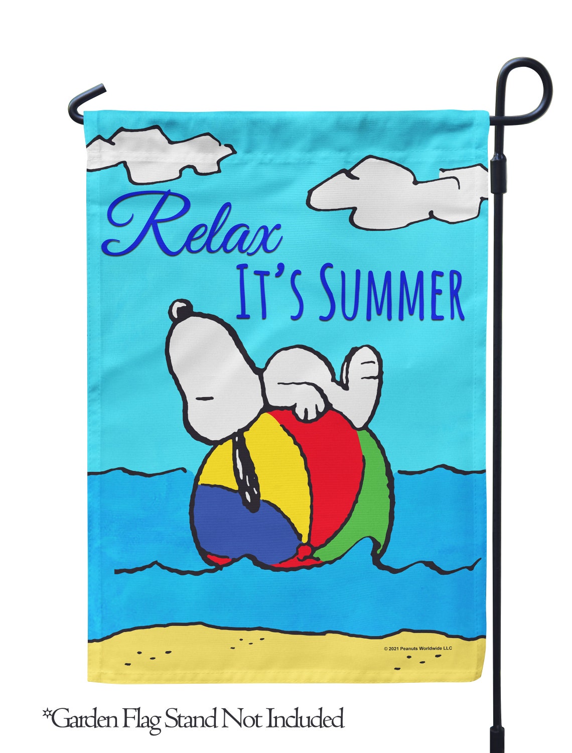 PEANUTS® PEANUTS® Relax It's Summer Snoopy Garden Flag - Etsy