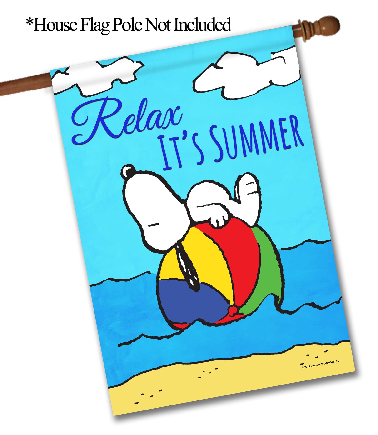 PEANUTS® PEANUTS® Relax It's Summer Snoopy Garden Flag - Etsy