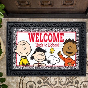 PEANUTS® Welcome Back to School Peanuts & the Gang Doormat-18"x30 ...