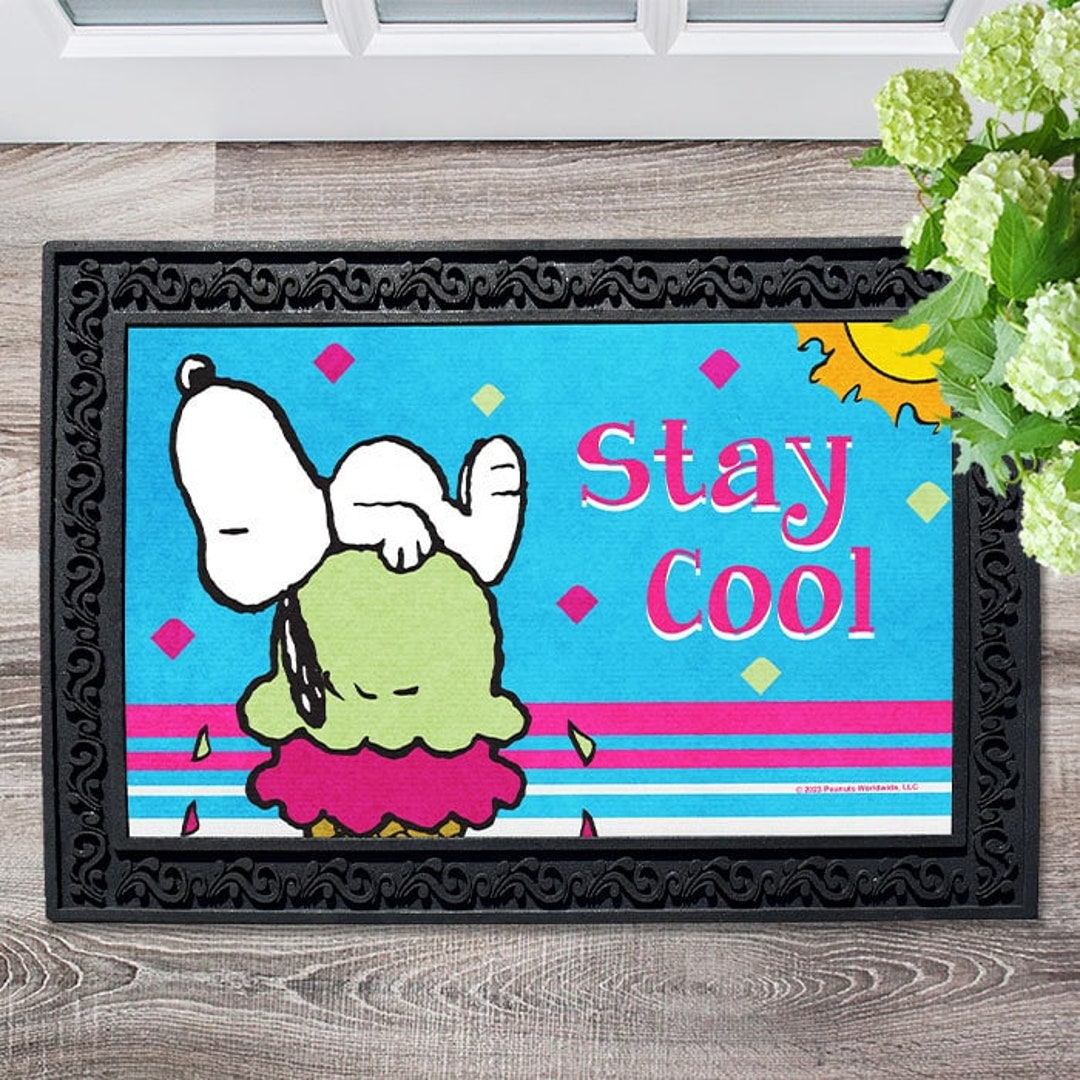 PEANUTS® Double Scoop Snoopy Doormat - 18" X 30", Outdoor/indoor, Heavy ...