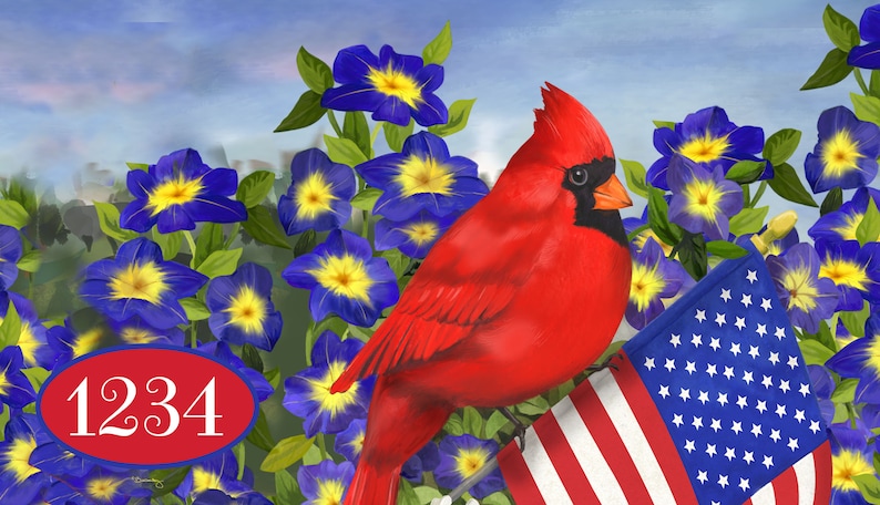 Mailbox Cover, Cardinal Glory Magnetic Mailbox Cover – 6.5″ W X 8.5″ H ...