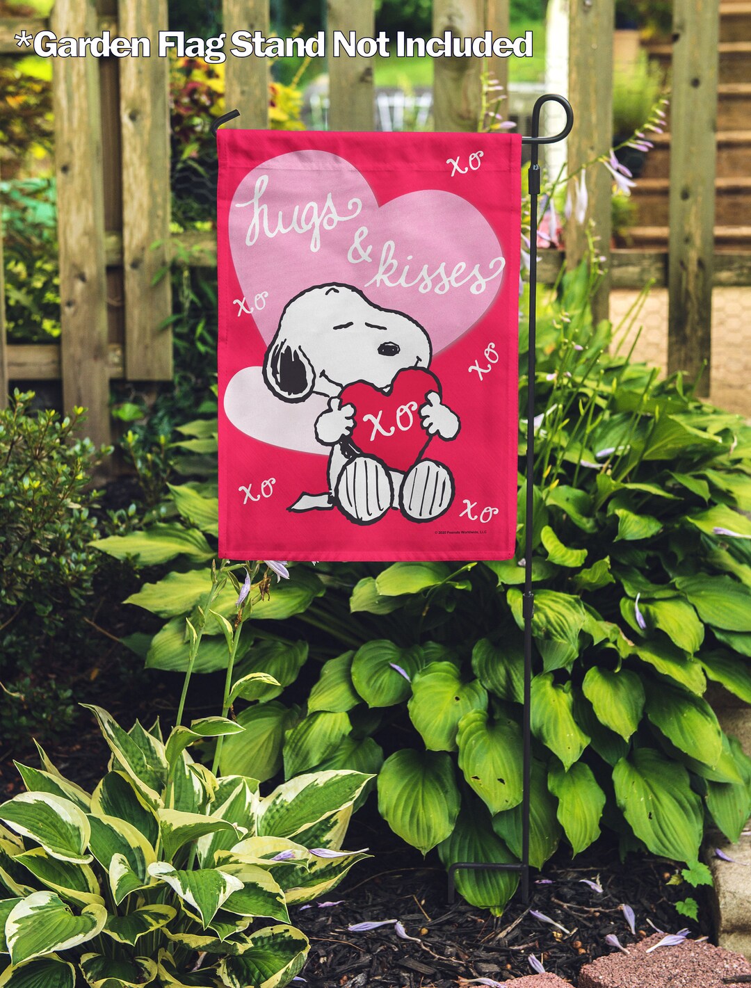 PEANUTS®, PEANUTS® Hugs and Kisses Snoopy Garden Flag 12.5 X 18, House ...