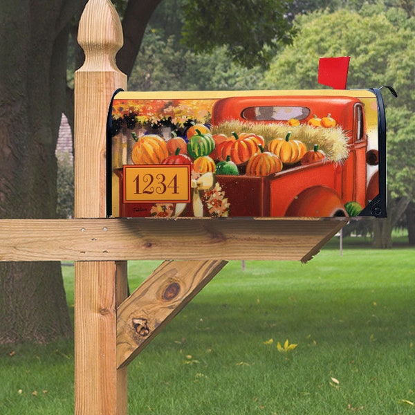 Red Truck Mailbox Cover - Etsy