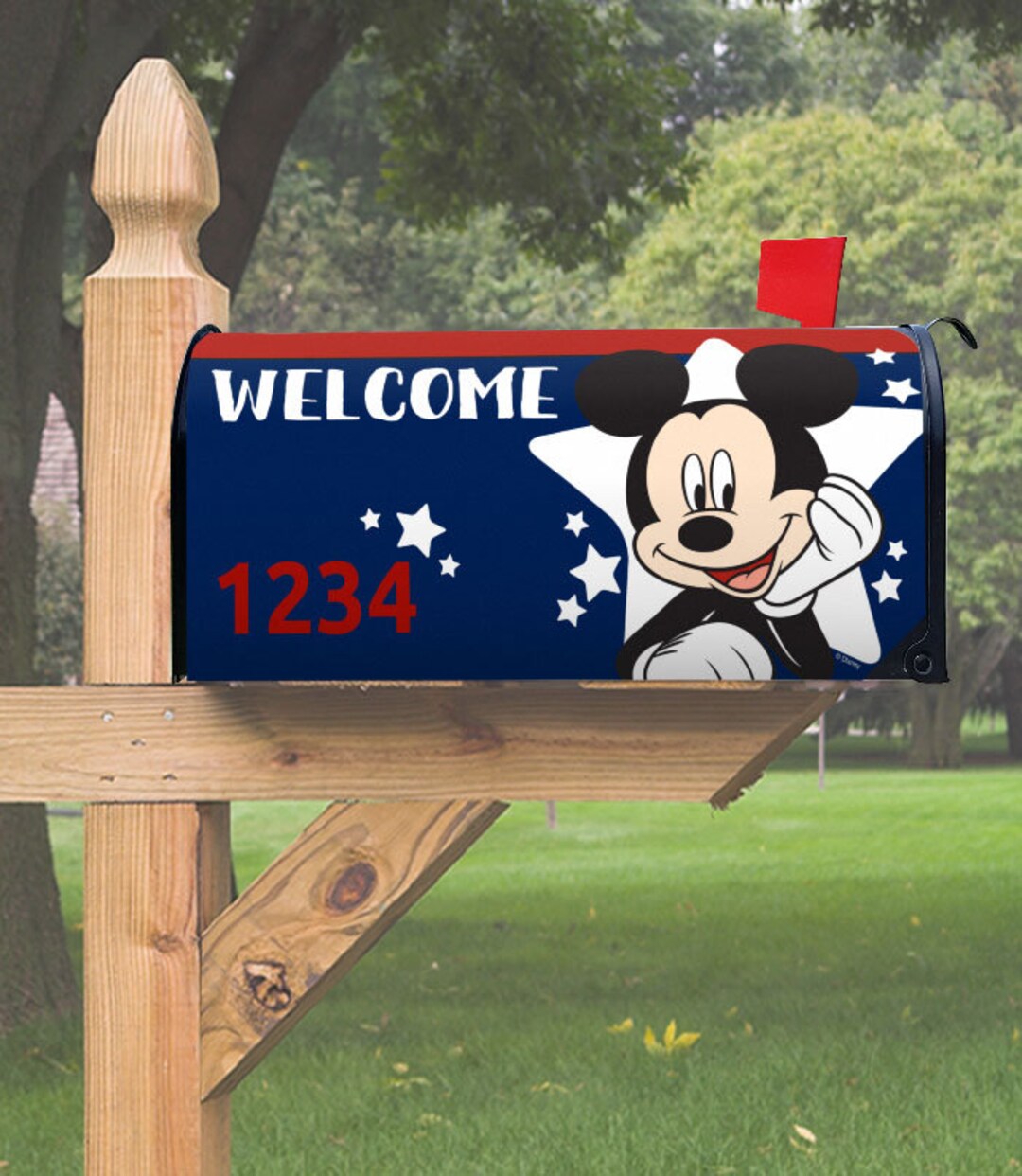 Mailbox Cover, Disney Mickey Mouse Welcome Magnetic Mailbox Cover – 6.5 ...