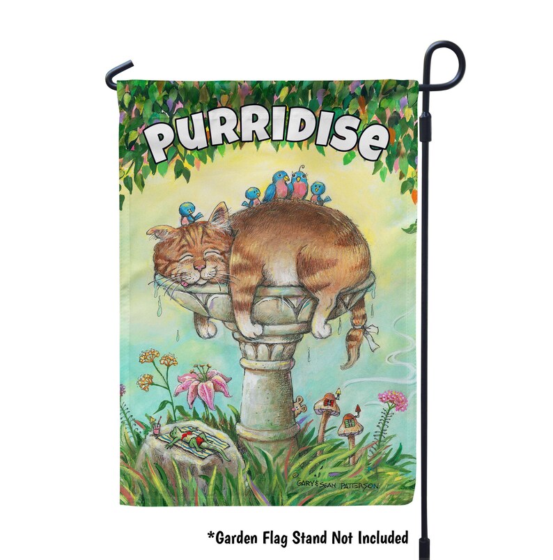 Cat Lover Welcome Flag, Outdoor Orange Cat Decor for Spring, Cat Mom ...