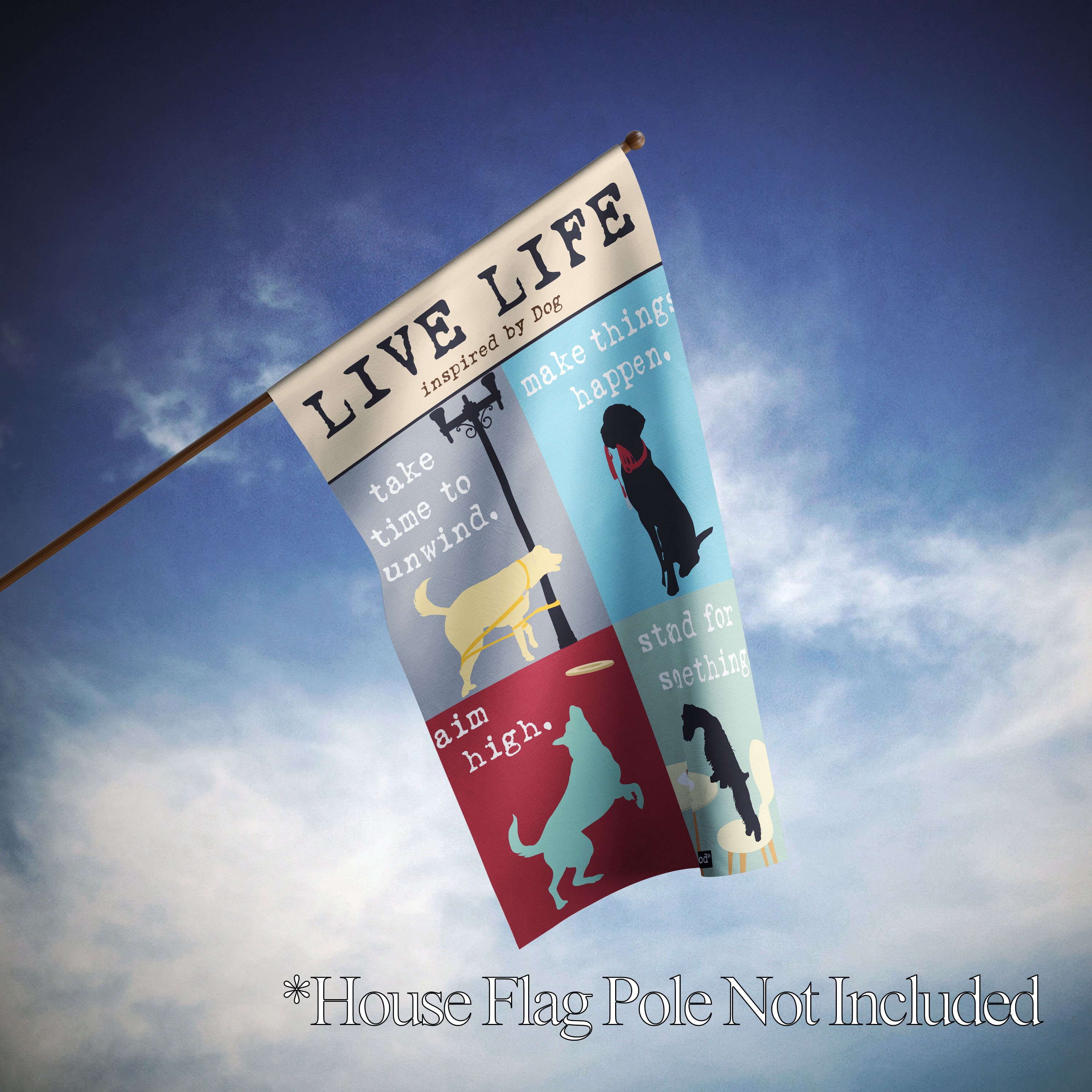 Dog is Good Life Inspired Garden Flag House Flag - Etsy