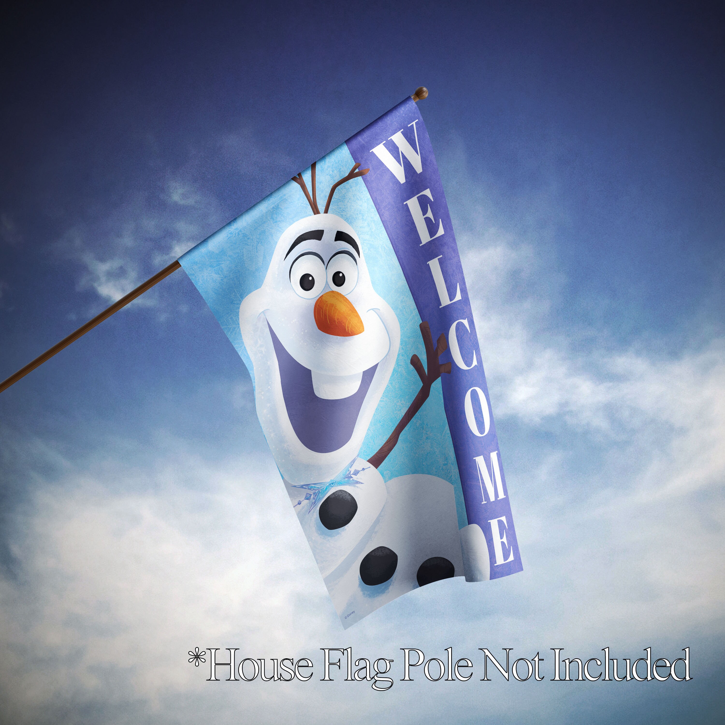Disney Olaf Welcome Garden Flag Disney, Winter, Frozen sold by Craig ...