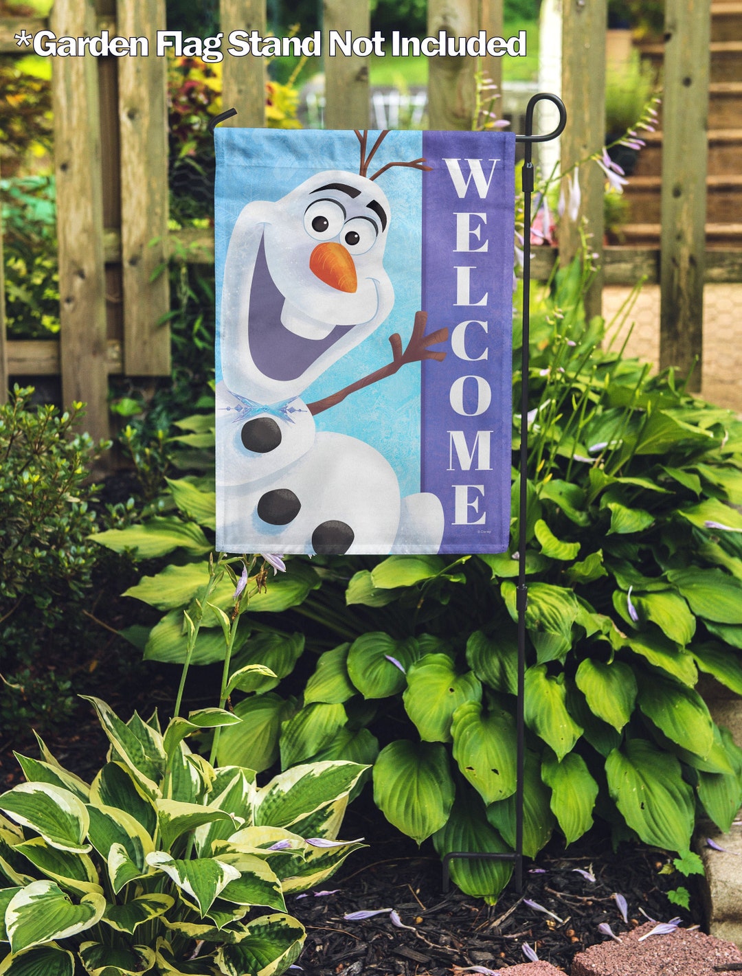 Disney Olaf Welcome Garden Flag 12.5 x 18, House Flag 28 x 40 ...
