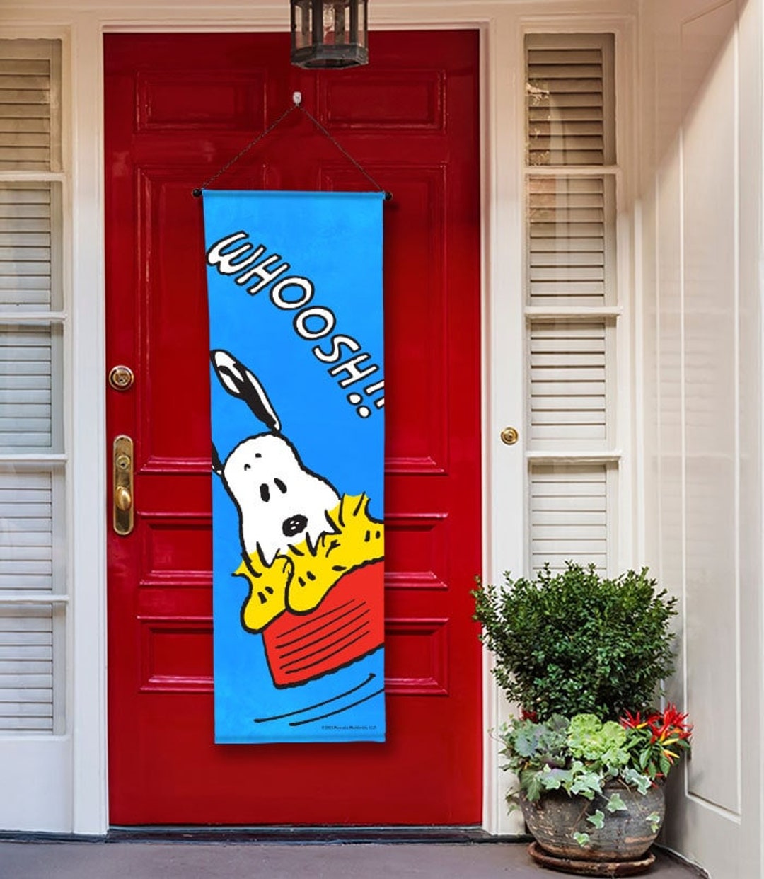 PEANUTS® Flight of Fancy Snoopy and Woodstock - Front Door Banner–15 ...
