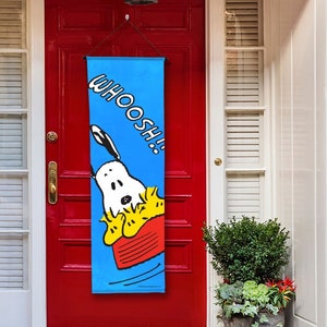 PEANUTS® Flight of Fancy Snoopy and Woodstock - Front Door Banner–15 ...