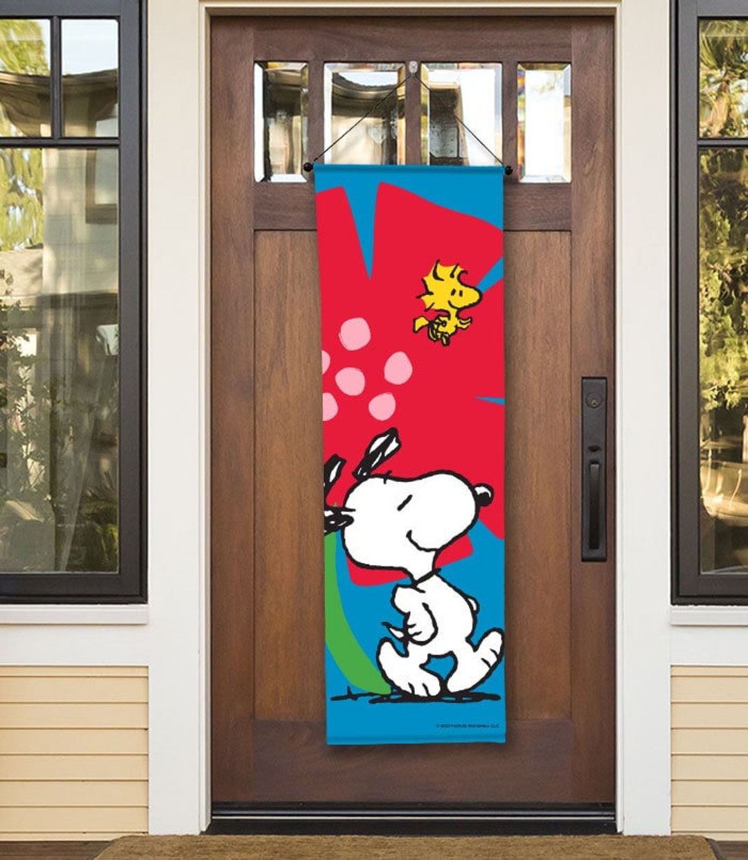 PEANUTS® Welcome Friends Snoopy & Woodstock Front Door Banner 15X47 ...