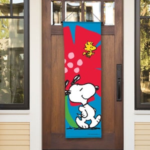 PEANUTS® Welcome Friends Snoopy & Woodstock Front Door Banner 15X47 ...