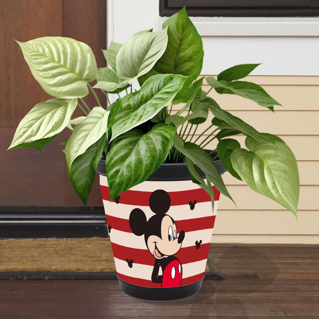 Mickey Mouse Decorative Planter Pot, Outdoor Porch Pot for Plants ...