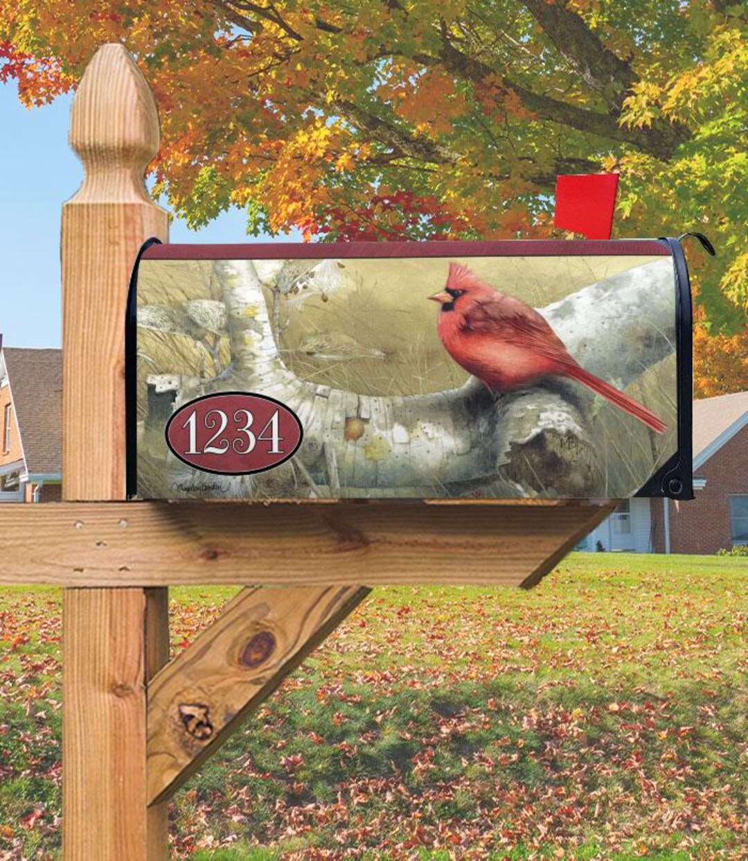 Marjolein Bastin Fall Custom Magnetic Mailbox Cover, Decorative Fall ...