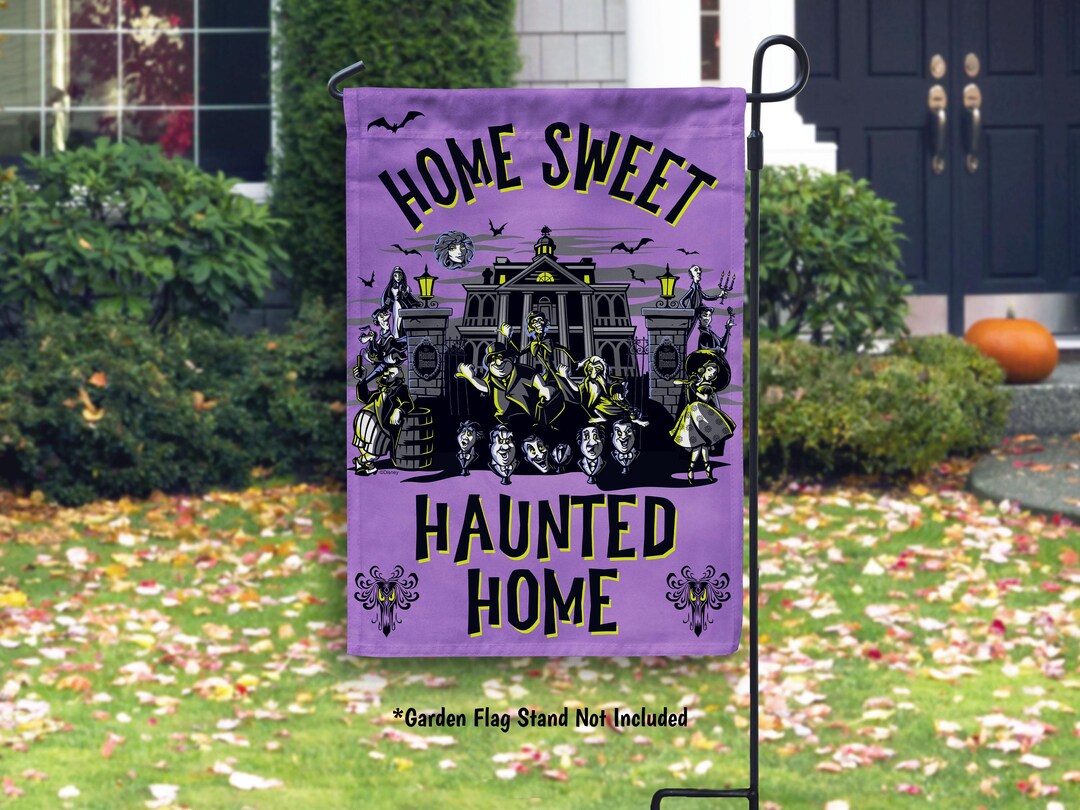 Haunted Mansion Garden Flag, Hitchhiking Ghosts Halloween Home Decor ...