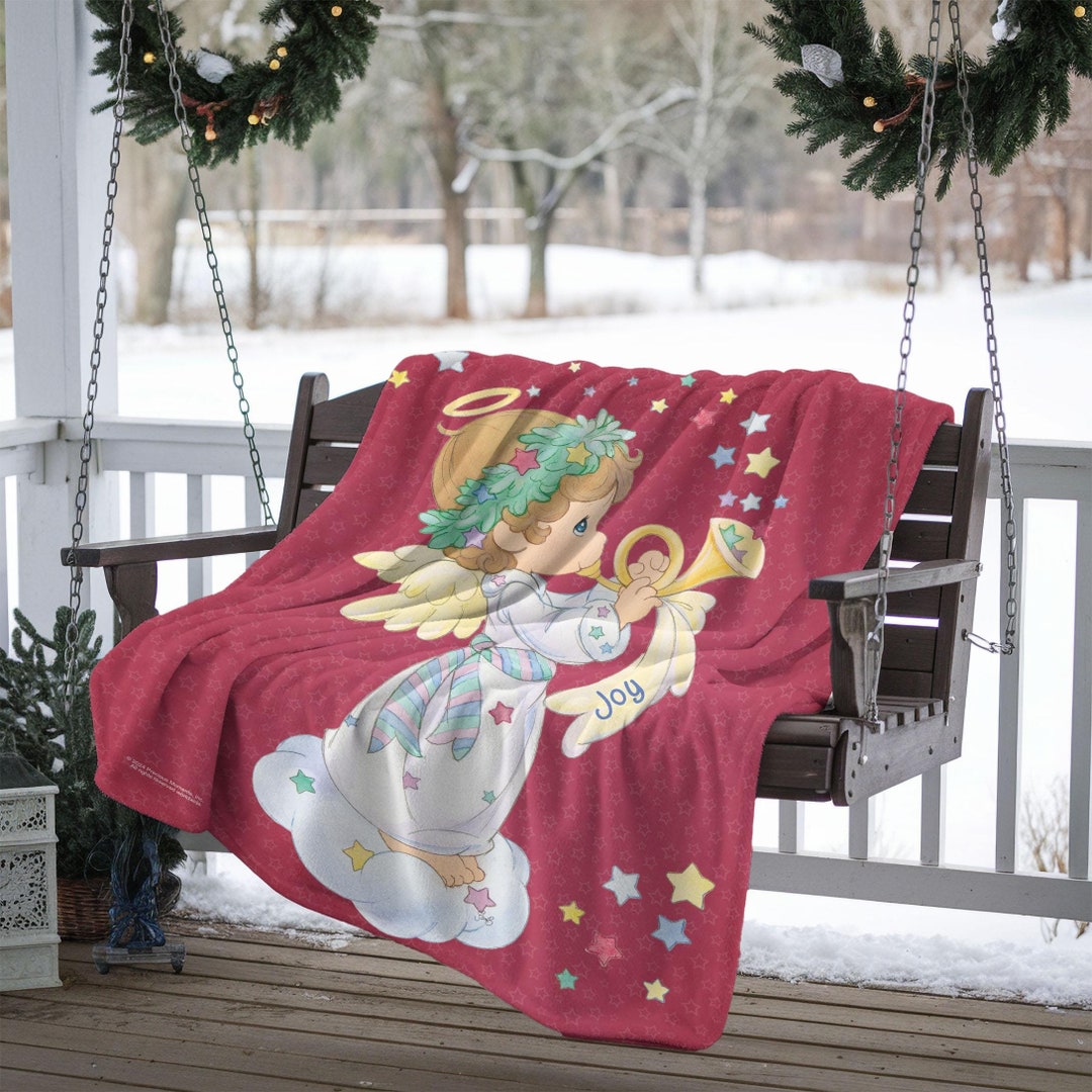Precious Moments Angel Christmas Blanket, Fleece Throw Soft Blanket ...