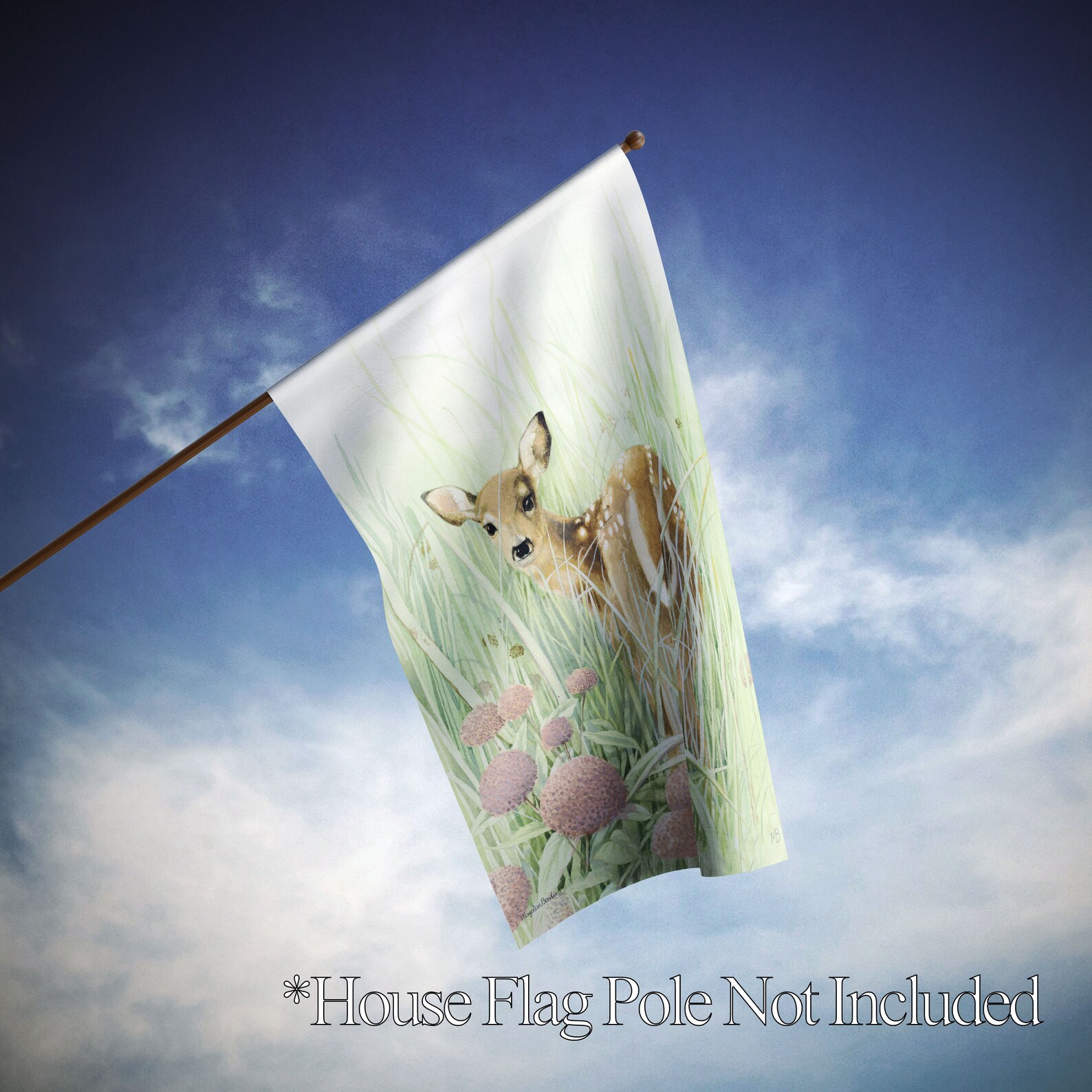 Marjolein Bastin, Spring Deer – Garden Flag or House Flag, Exclusive ...