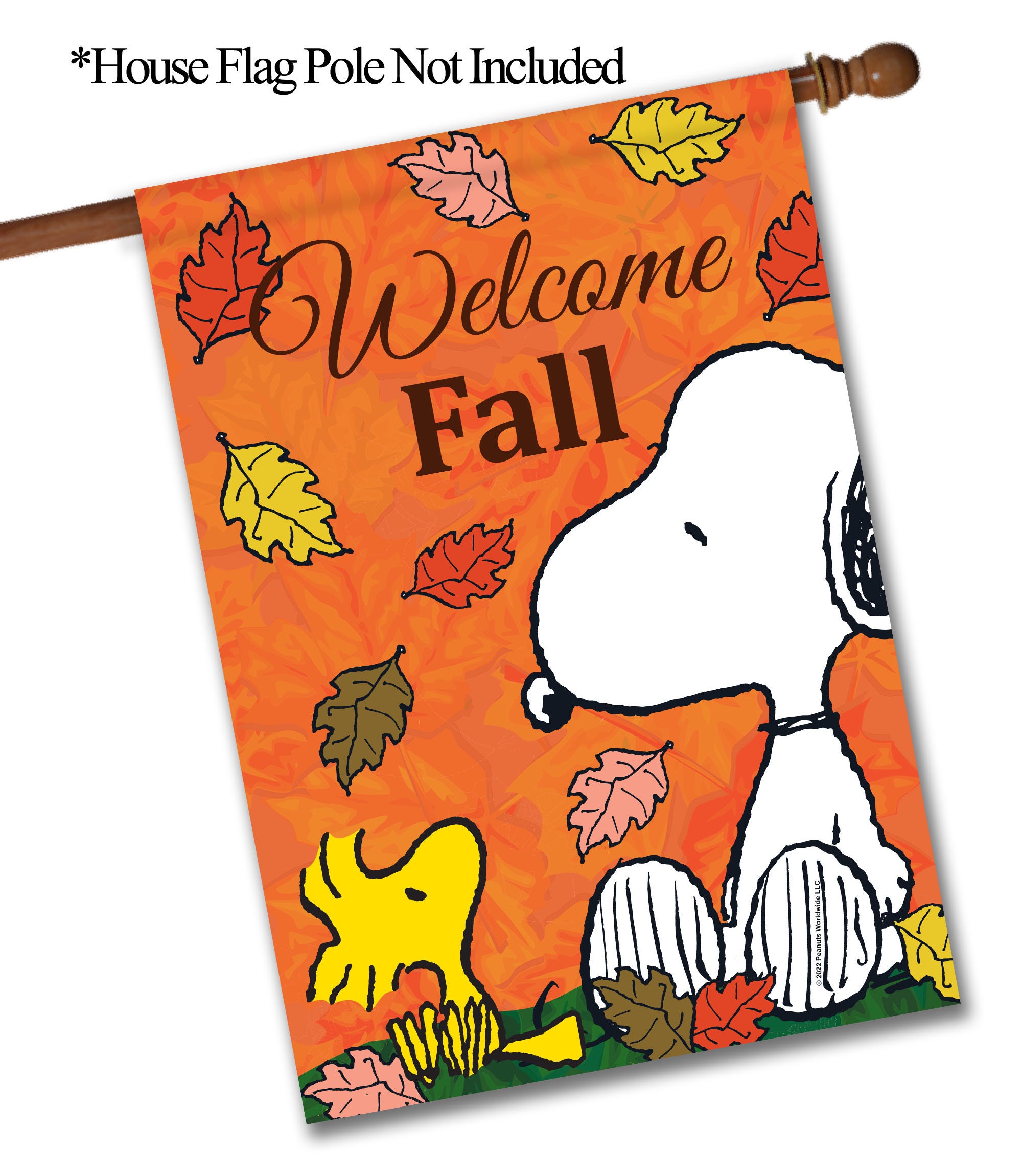 PEANUTS® PEANUTS® Falling Leaves Welcome Snoopy & Woodstock - Etsy