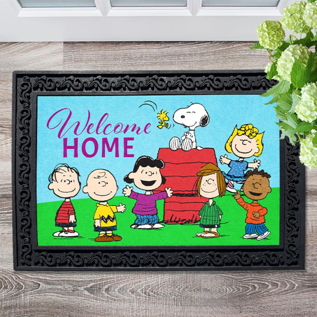 PEANUTS® Welcome Home Gang Doormat - 18" X 30", Outdoor/indoor, Heavy ...