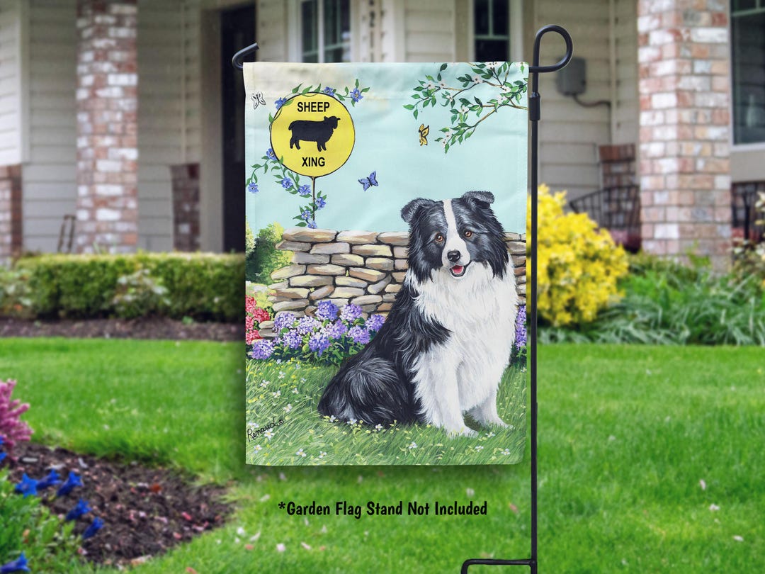 Pet Spring Garden Flag, Dog Flag for Dog Lovers, Dog Owner Gift, Border ...