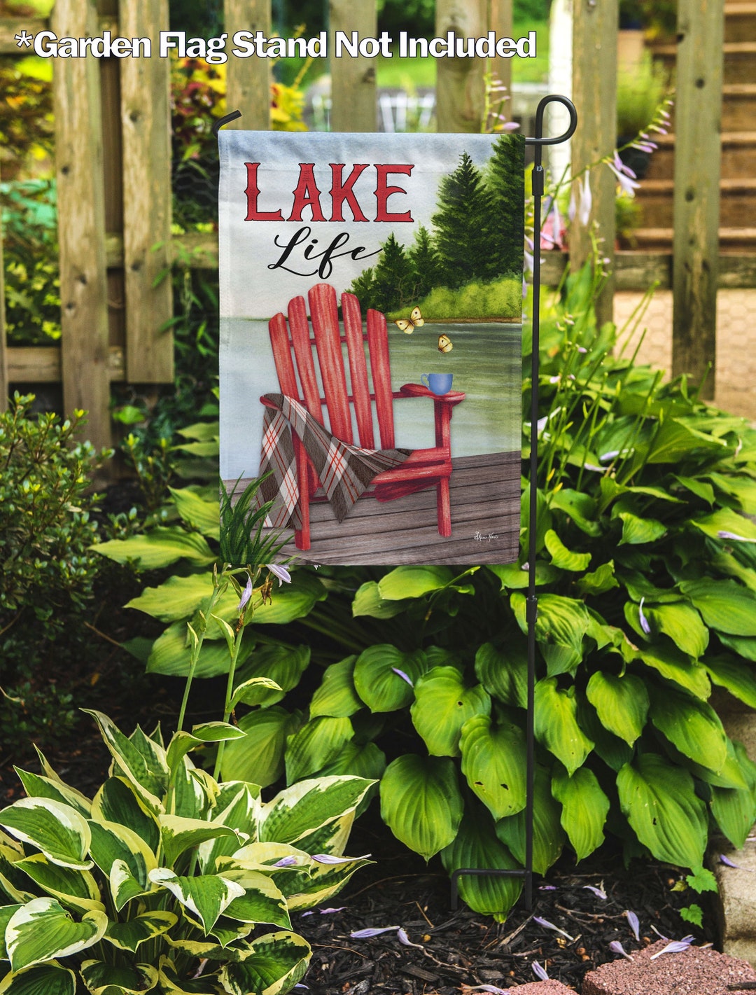Lake Life Garden Flag 12.5 X 18, House Flag 28 X 40, Outdoor Flag ...