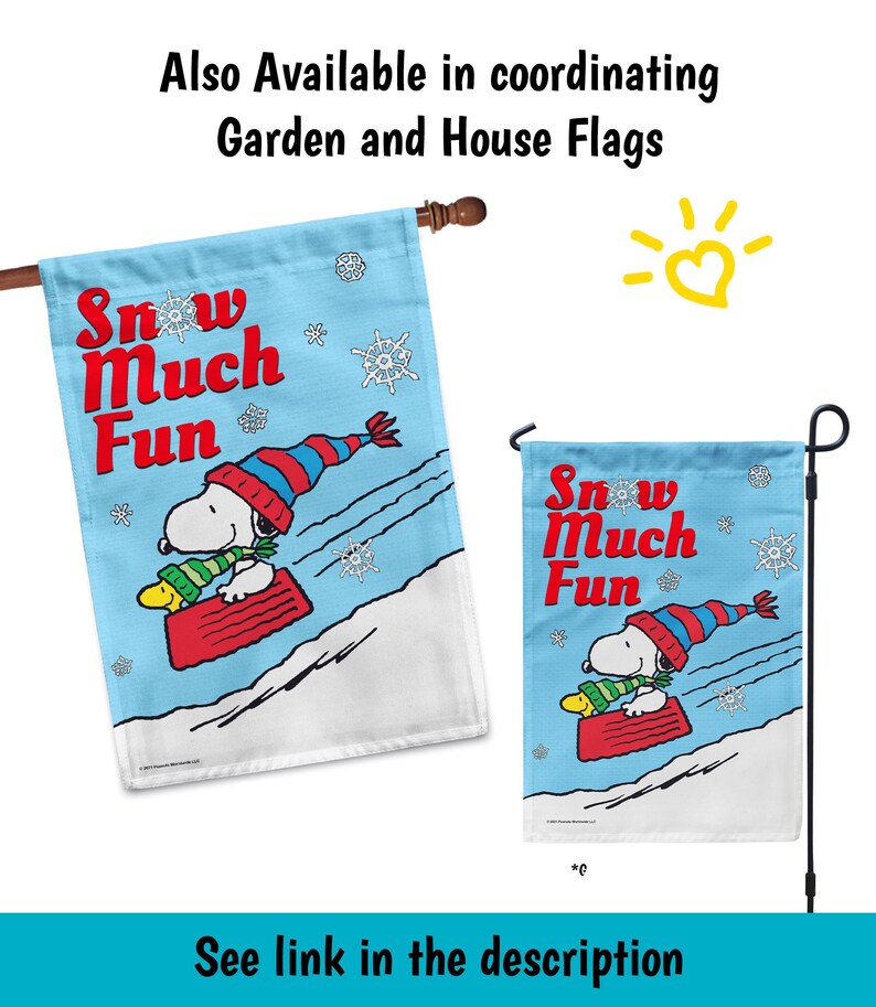 Snoopy and Woodstock Winter Front Door Banner, Peanuts Winter Decor ...