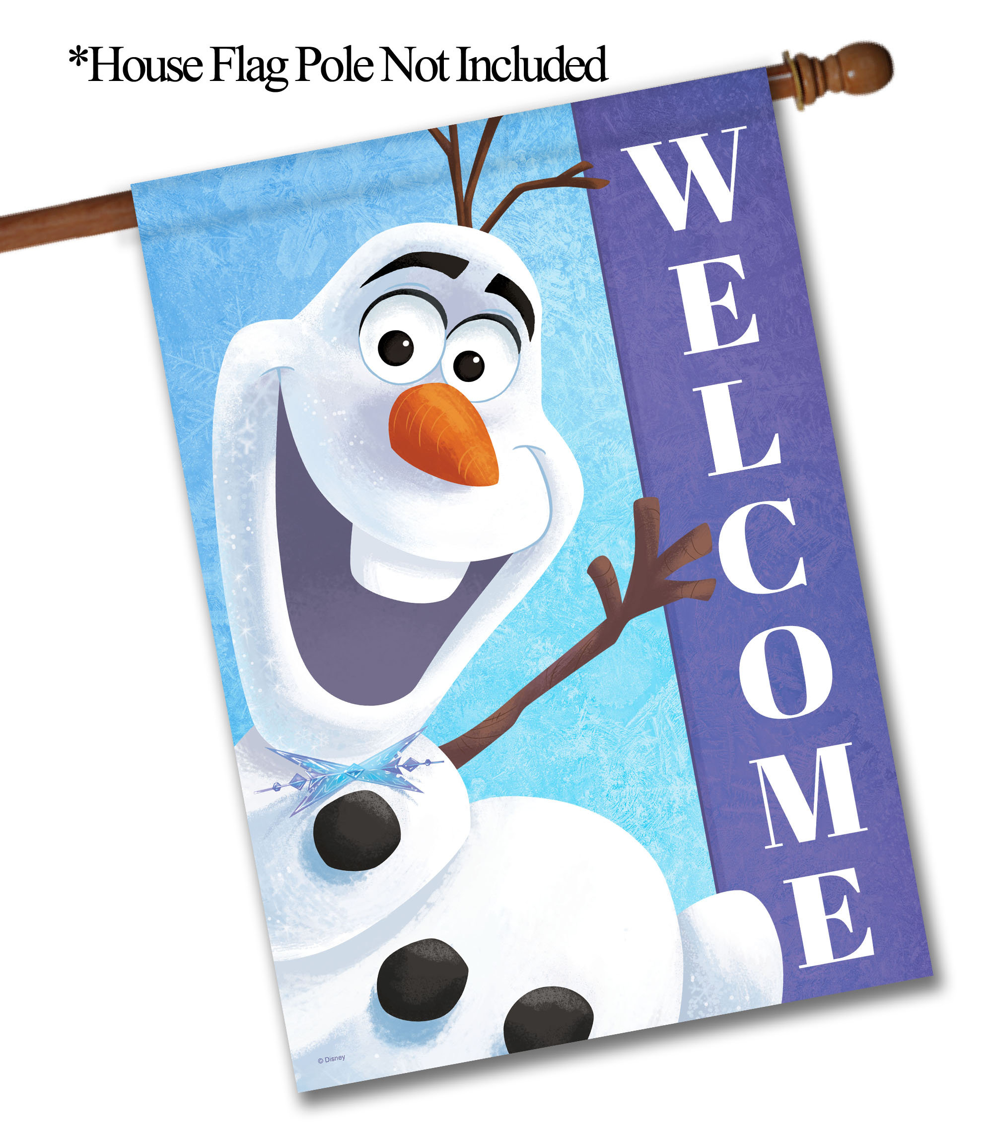 Disney Olaf Welcome Garden Flag Disney, Winter, Frozen sold by Craig ...