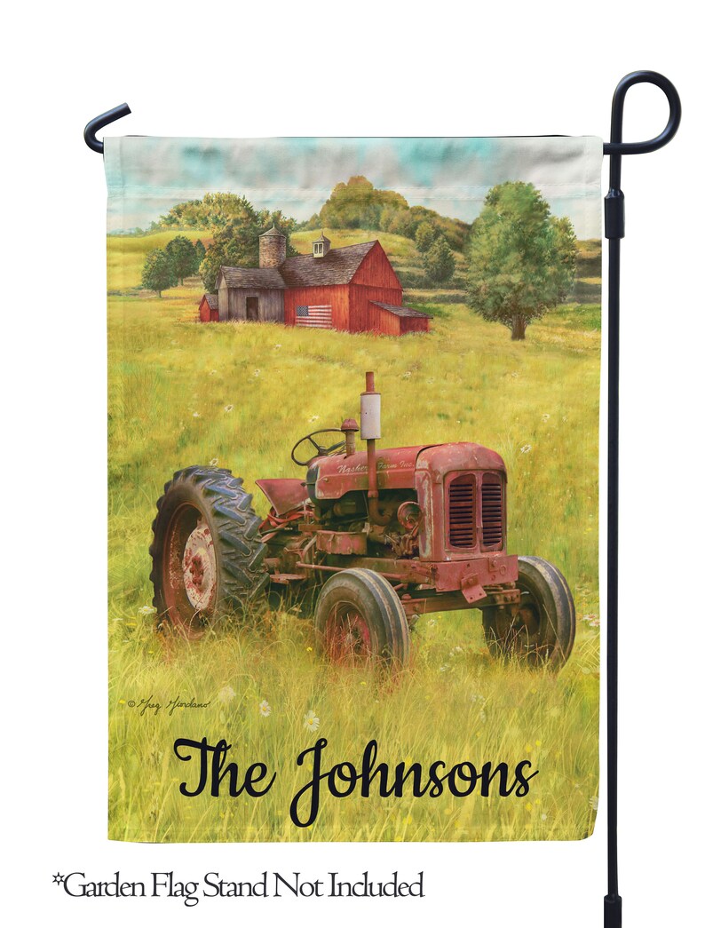 Farm and Folk Rustic Barn Tractor Garden Flag 12.5 X 18 - Etsy