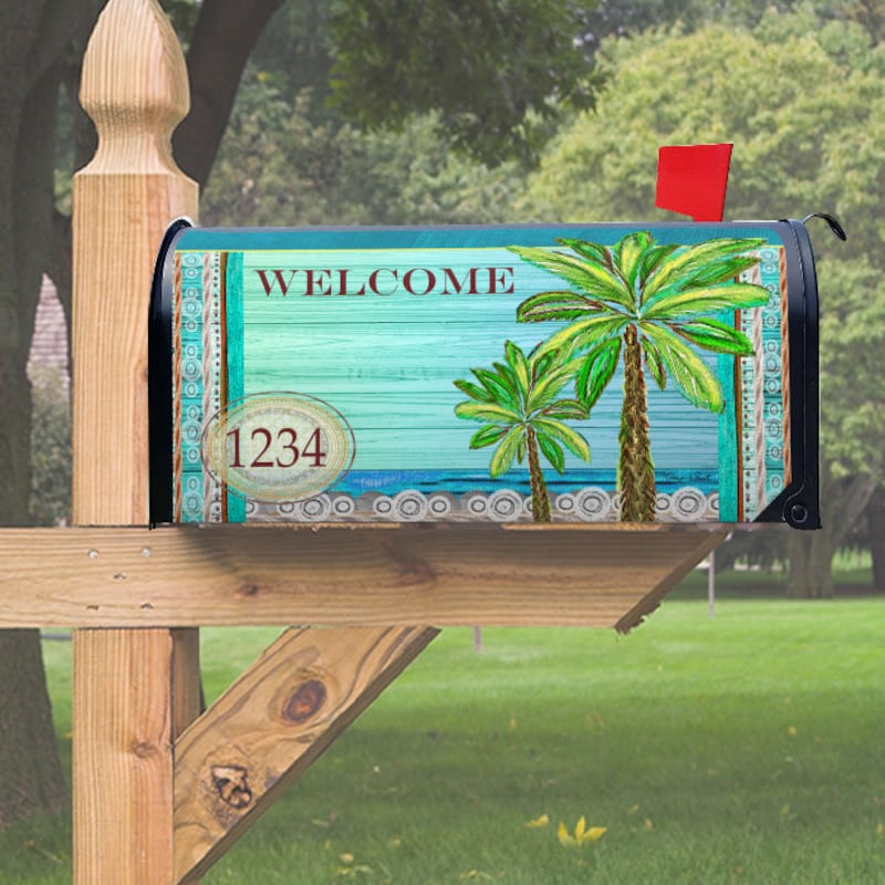 Palm Tree Mailbox - Etsy