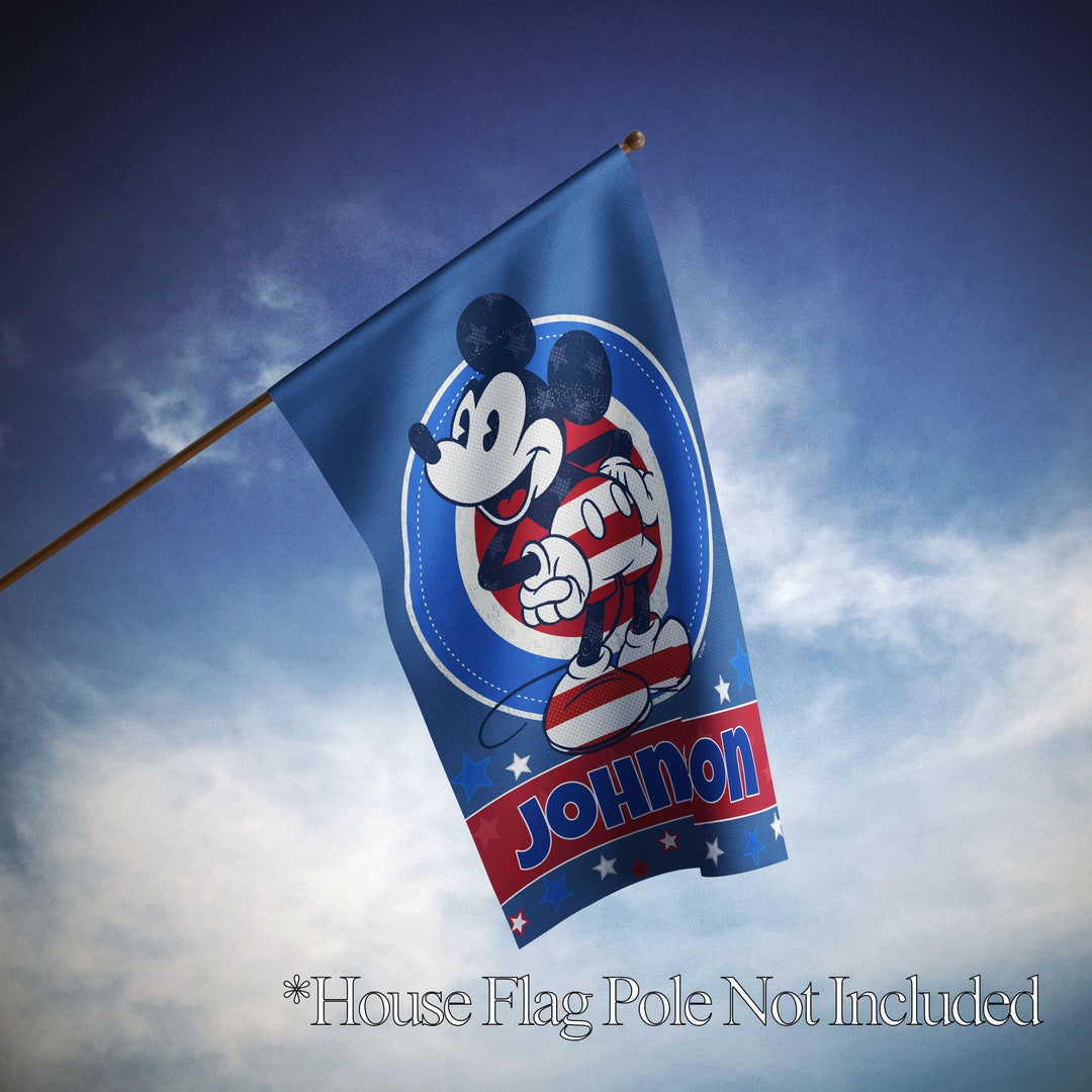 Personalized Disney Mickey Mouse Flag,outdoor/indoor Flag, Personalized ...
