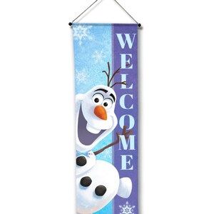 Disney Olaf Welcome - Front Door Banner – 15″ X 47″, Outdoor/indoor ...