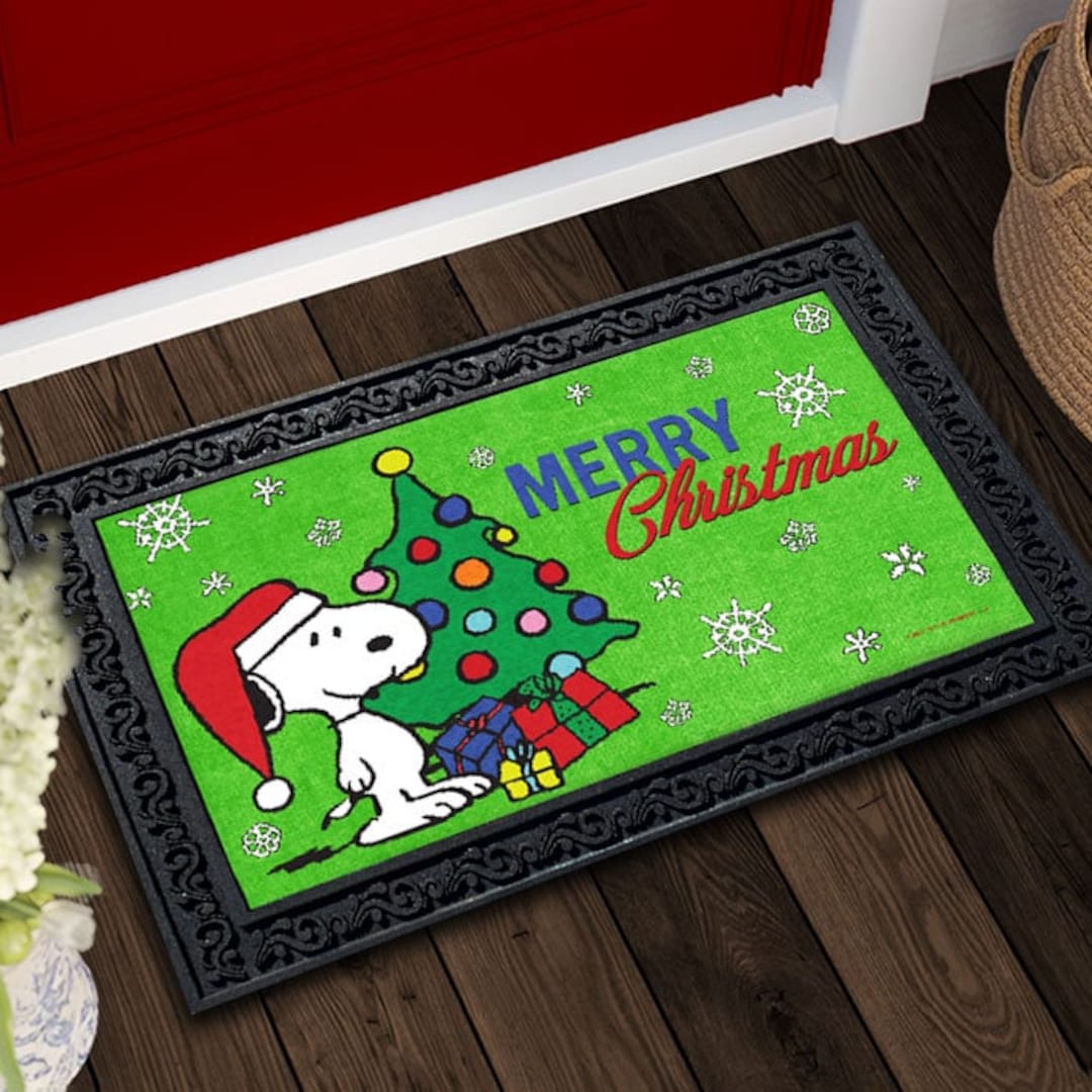 PEANUTS® Merry Christmas Snoopy Doormat - 18" X 30", Outdoor/indoor ...