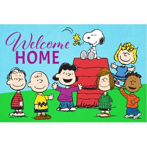 PEANUTS® Welcome Home Gang Doormat - 18" X 30", Outdoor/indoor, Heavy ...