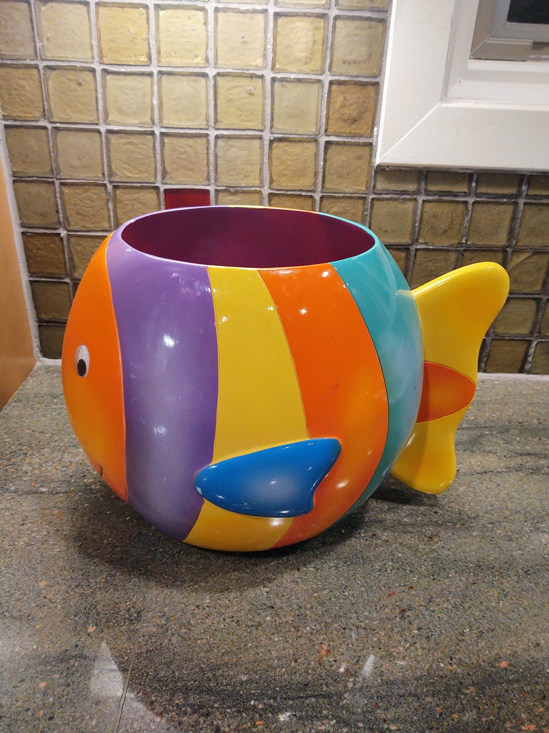 Large Ceramic Fish Planter - Etsy