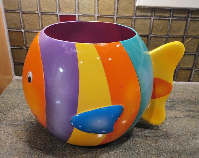 Large Ceramic Fish Planter - Etsy