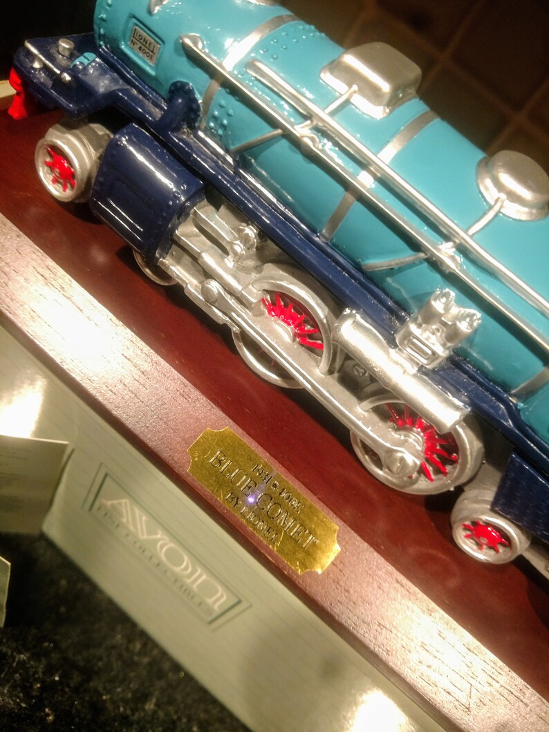 Vintage Avon Classic Train Collection Blue Comet - Etsy