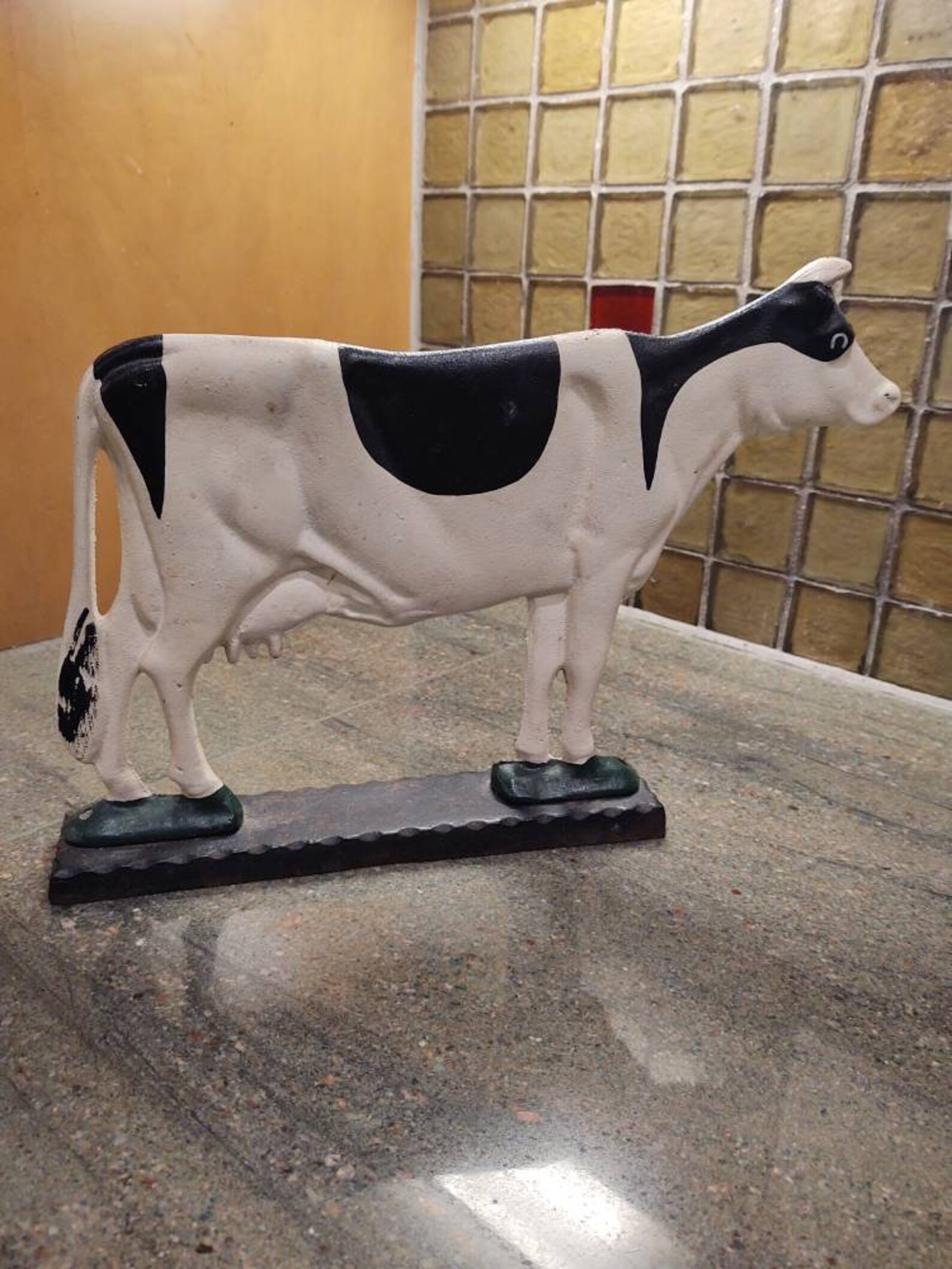 Mid Century Farmhouse Cast Iron Cow Door Stop - Etsy